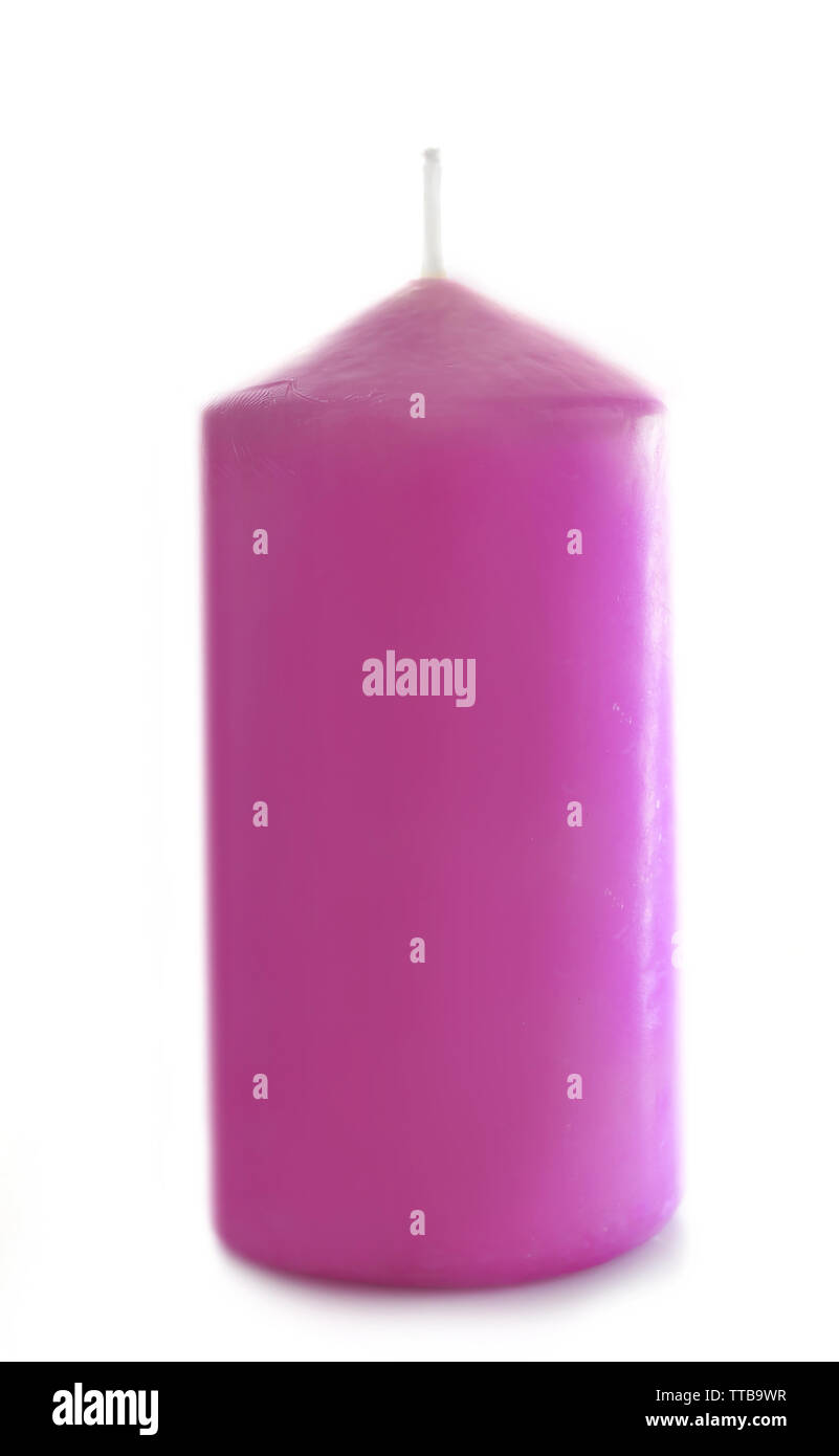 Beautiful colorful bright candle Cut Out Stock Images & Pictures - Alamy