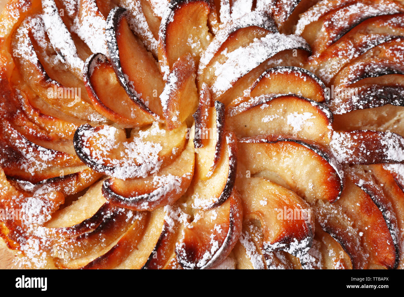 Homemade apple pie background Stock Photo - Alamy