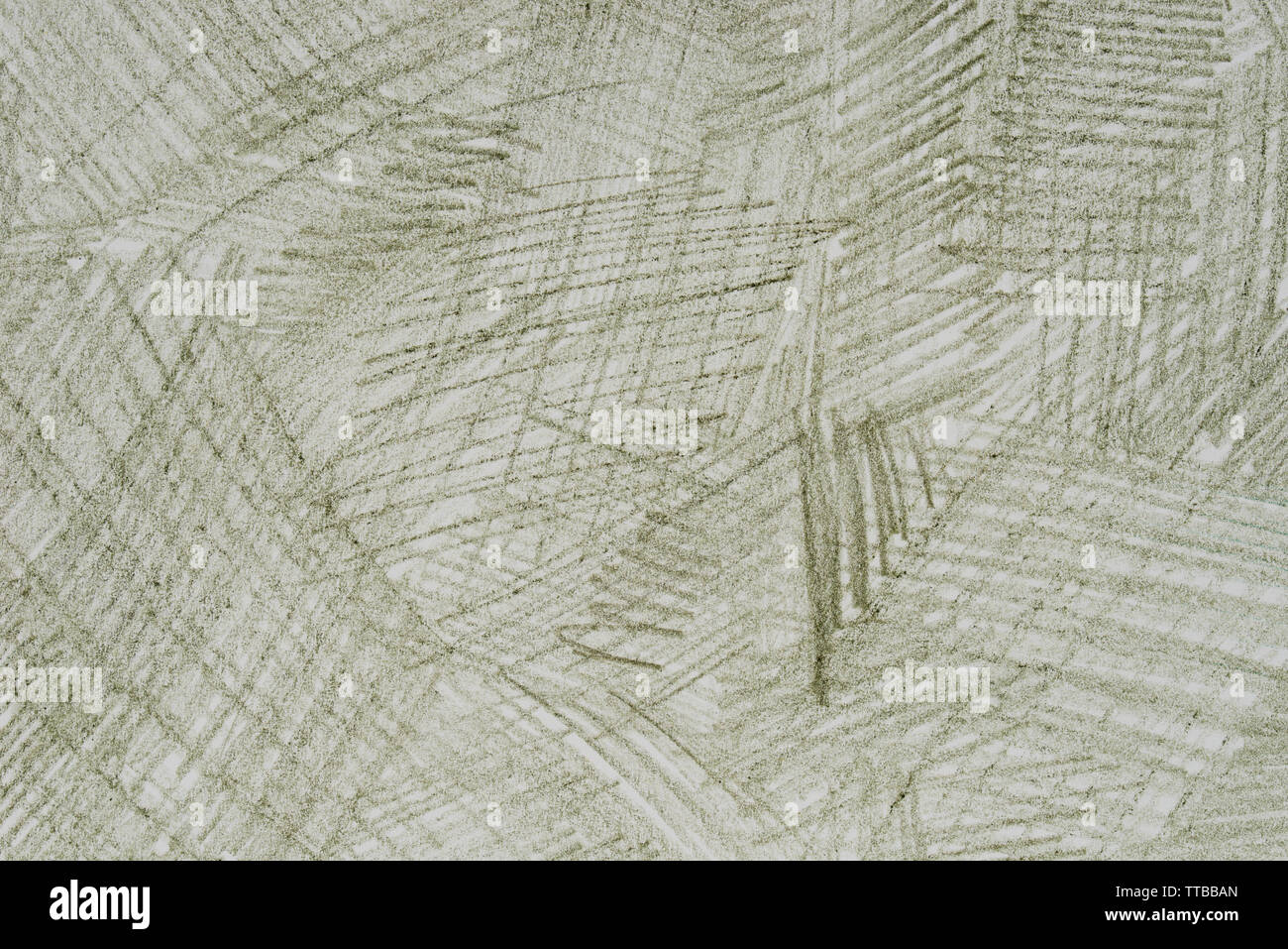 green color crayon doodles on white paper background texture Stock ...