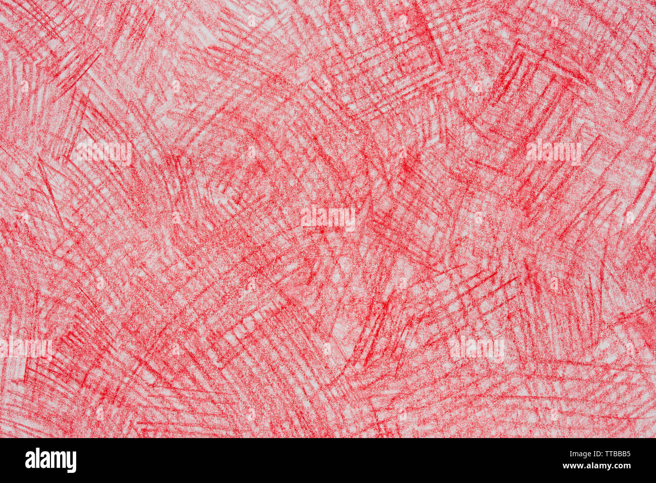 red color crayon doodles on white paper background texture Stock Photo ...