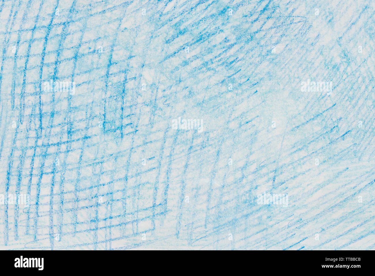 blue color crayon doodles on white paper background texture Stock Photo ...