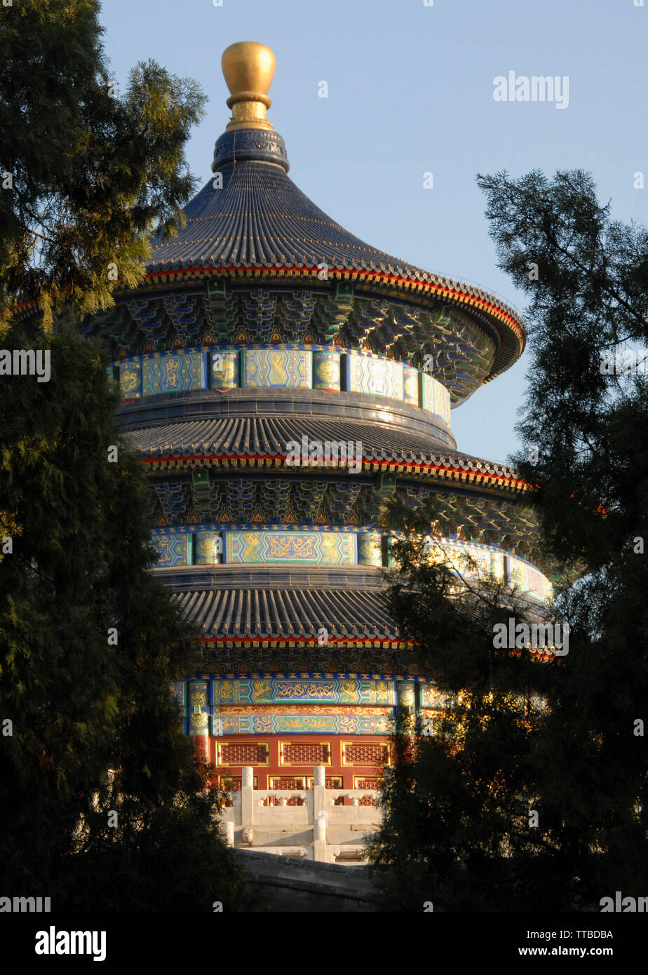 Temple of Heaven (Tiantan) in Beijing, China. Tian tan means Altar of ...