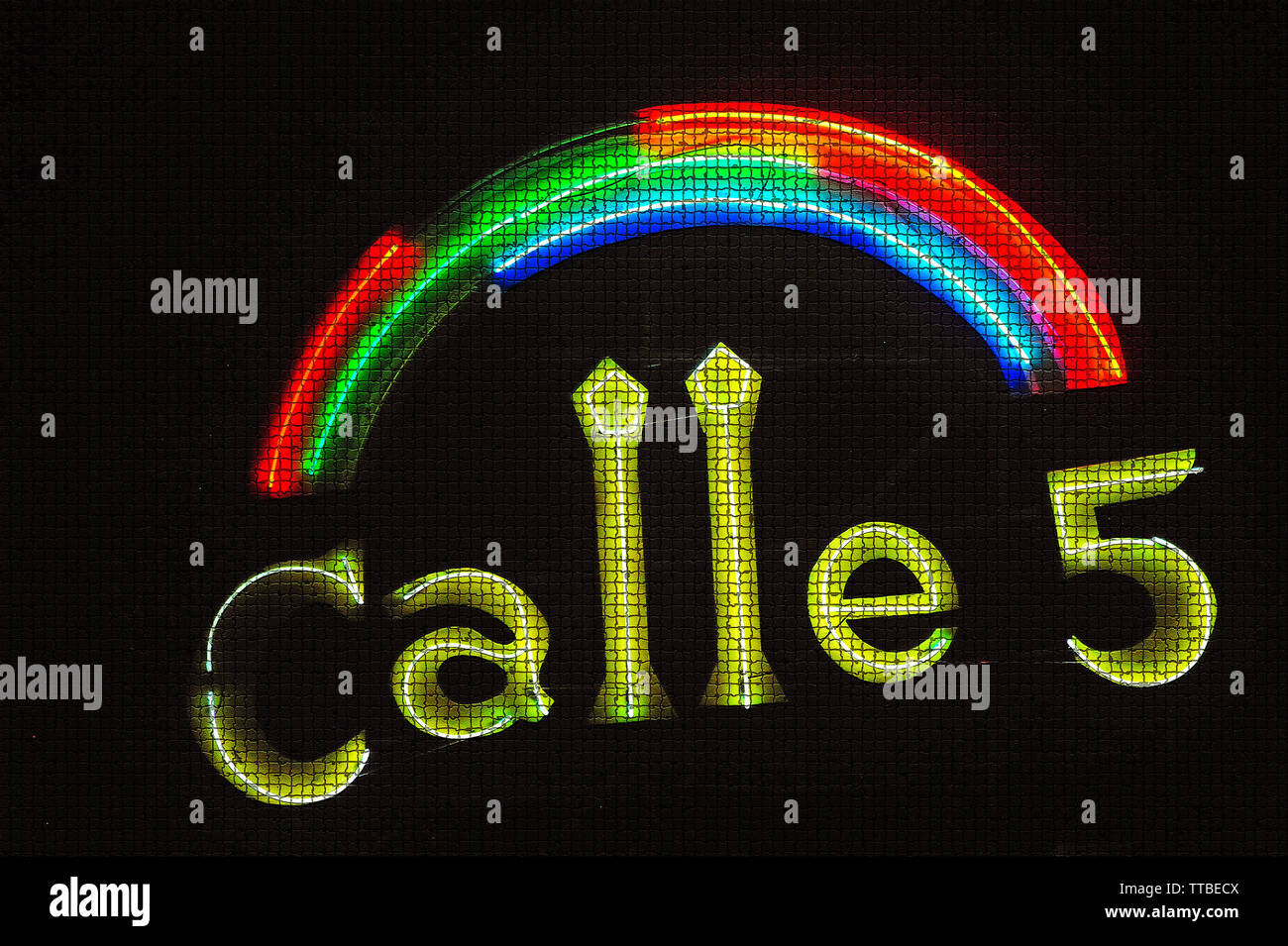 Music Club Calle Cinco, Ermita, Manila, Philippipnes Stock Photo - Alamy