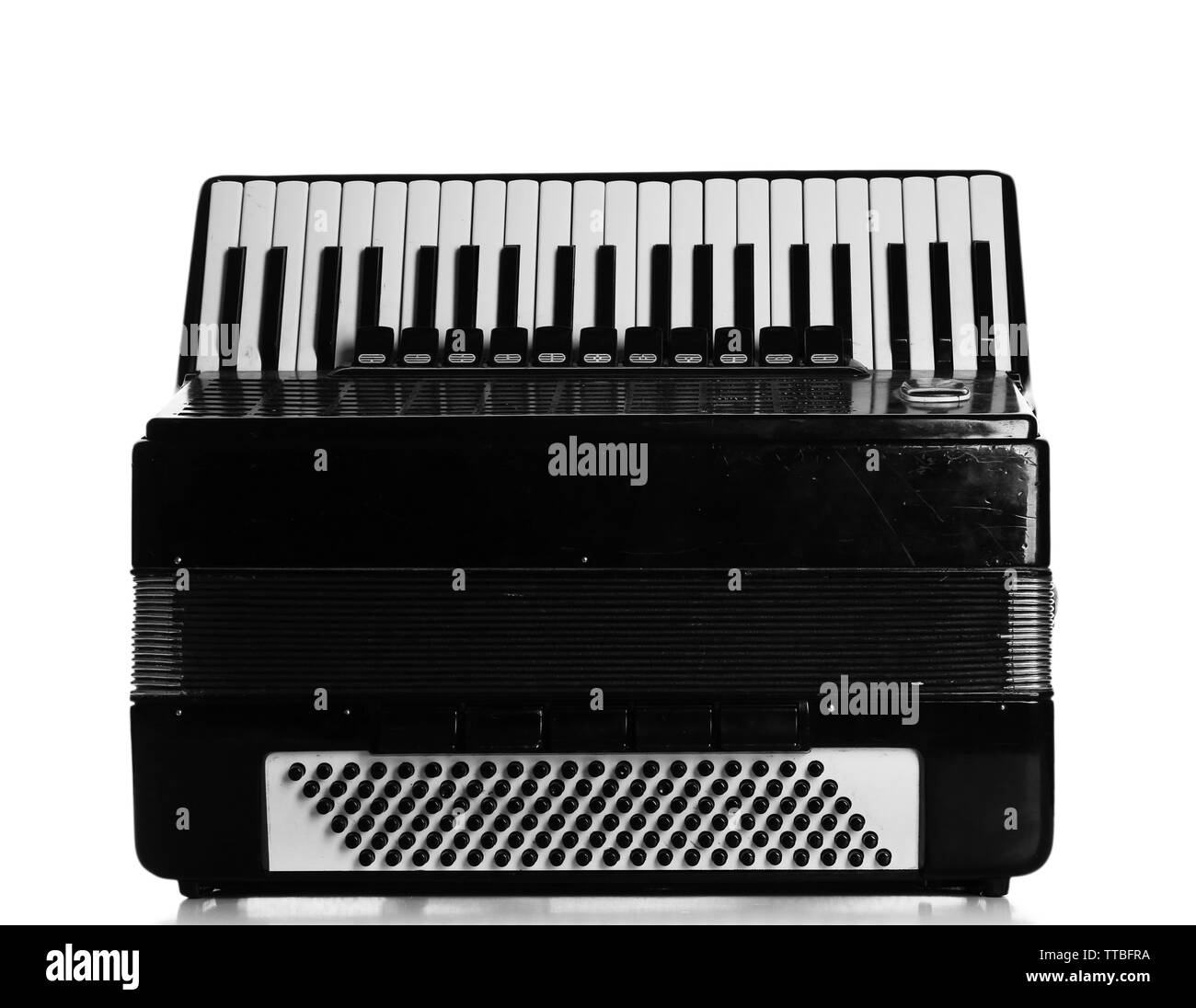 Accordion isolate on white Stock Photo - Alamy