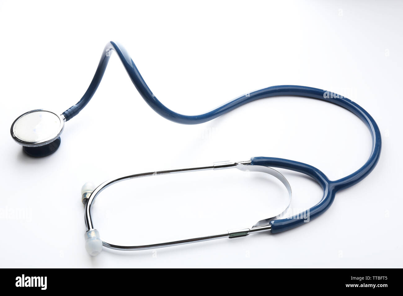 Stethoscope isolated on white Stock Photo - Alamy
