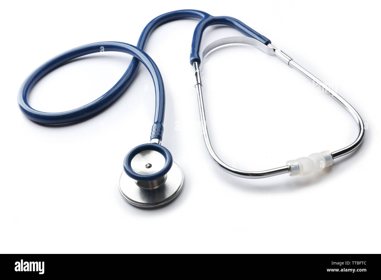 Stethoscope isolated on white Stock Photo - Alamy