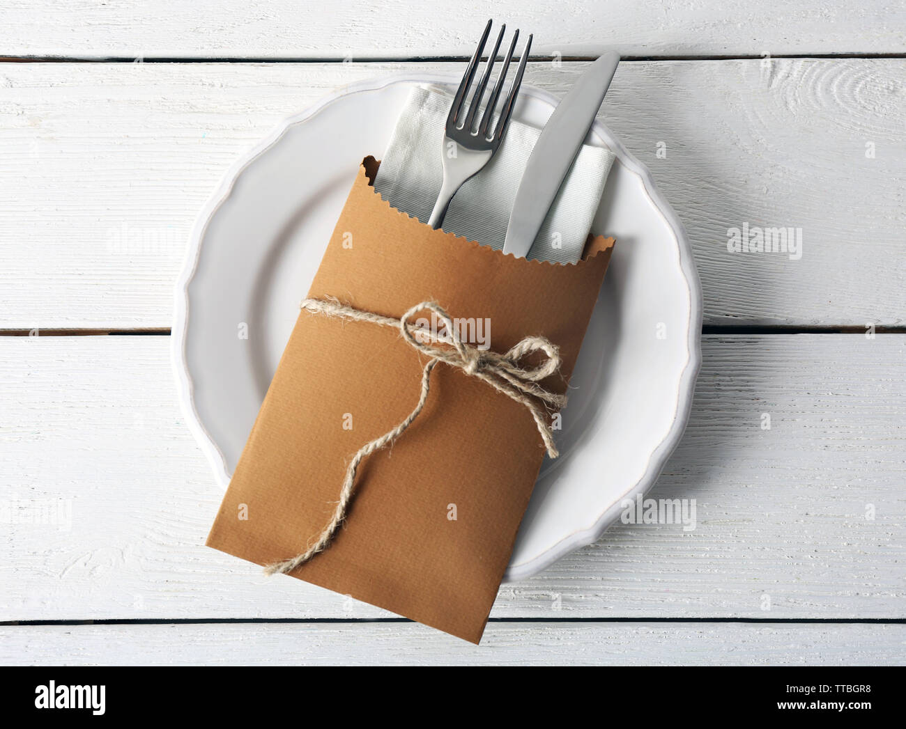 Table setting close-up Stock Photo - Alamy