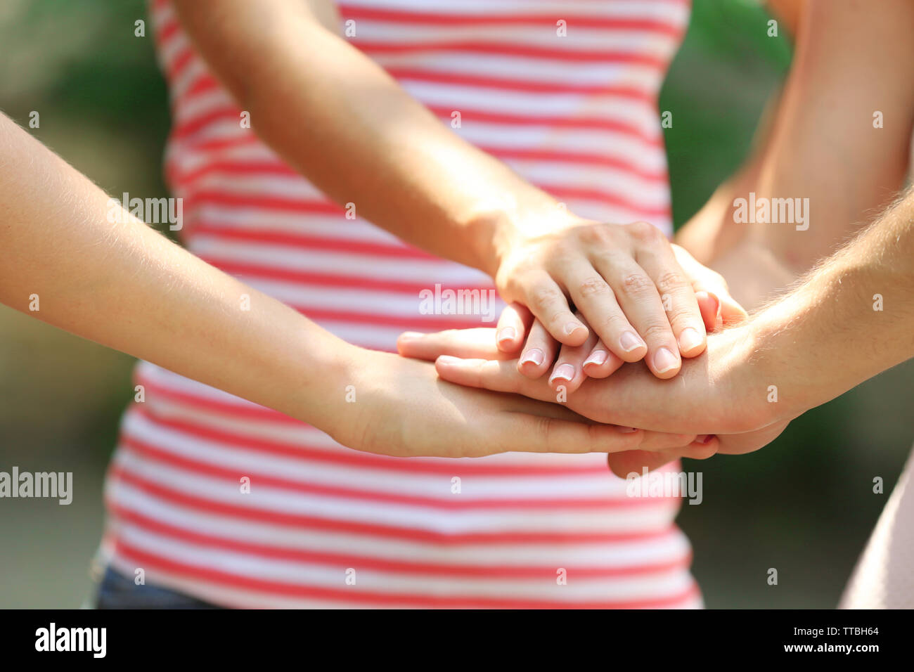 United hands close up Stock Photo - Alamy
