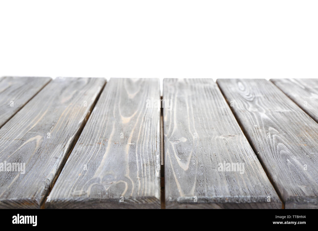Wooden board on light background Stock Photo - Alamy