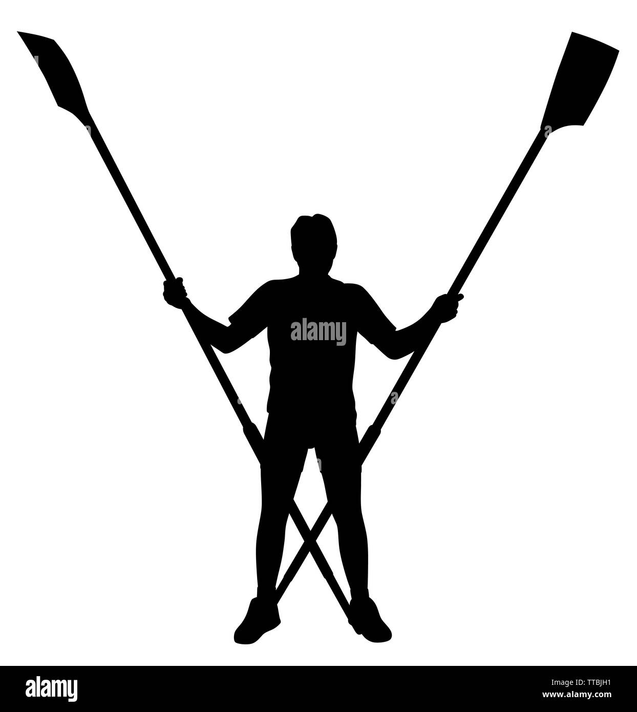 Rowing oars hi-res stock photography and images - Alamy