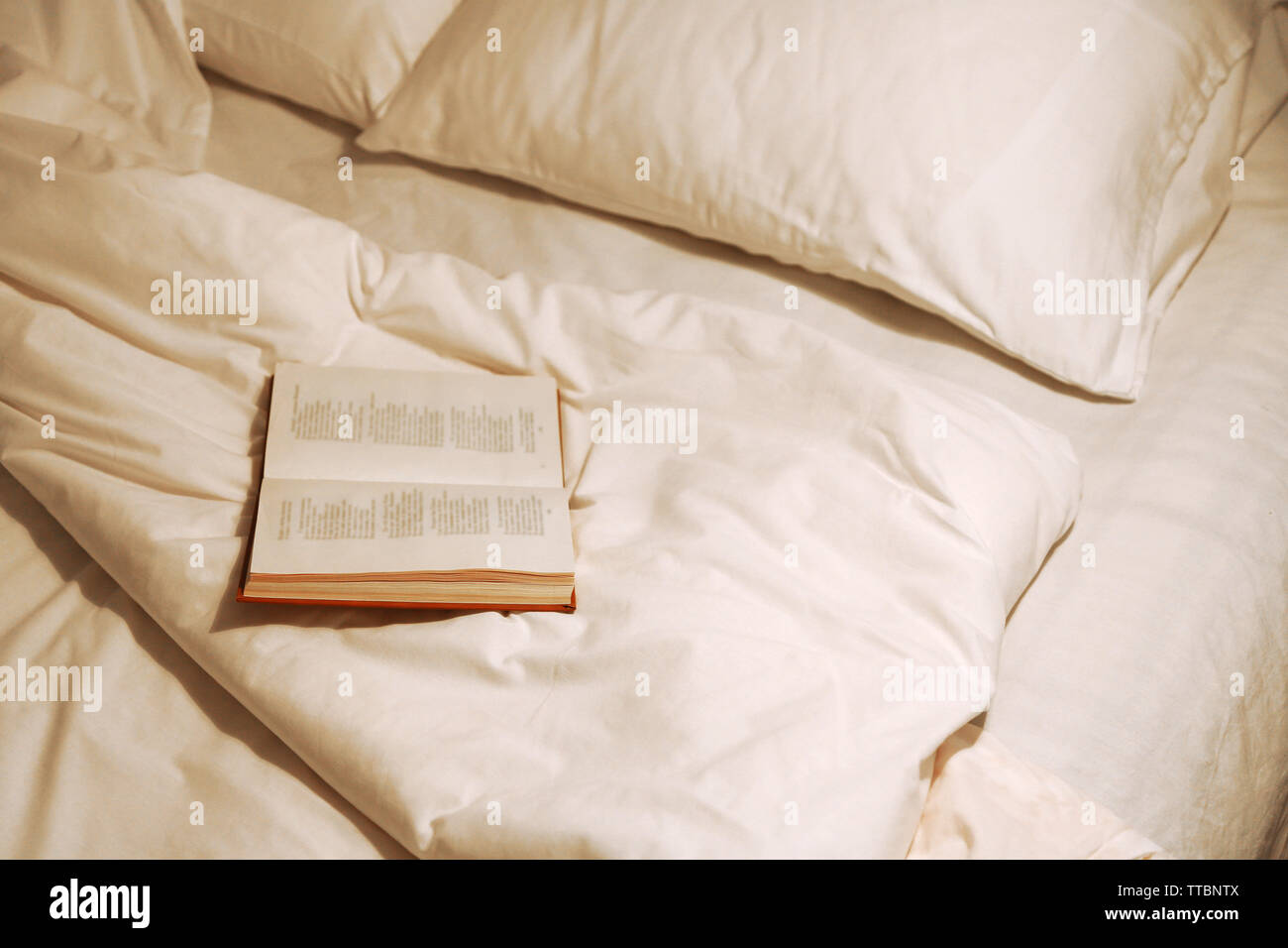 Open book on bad close-up Stock Photo - Alamy