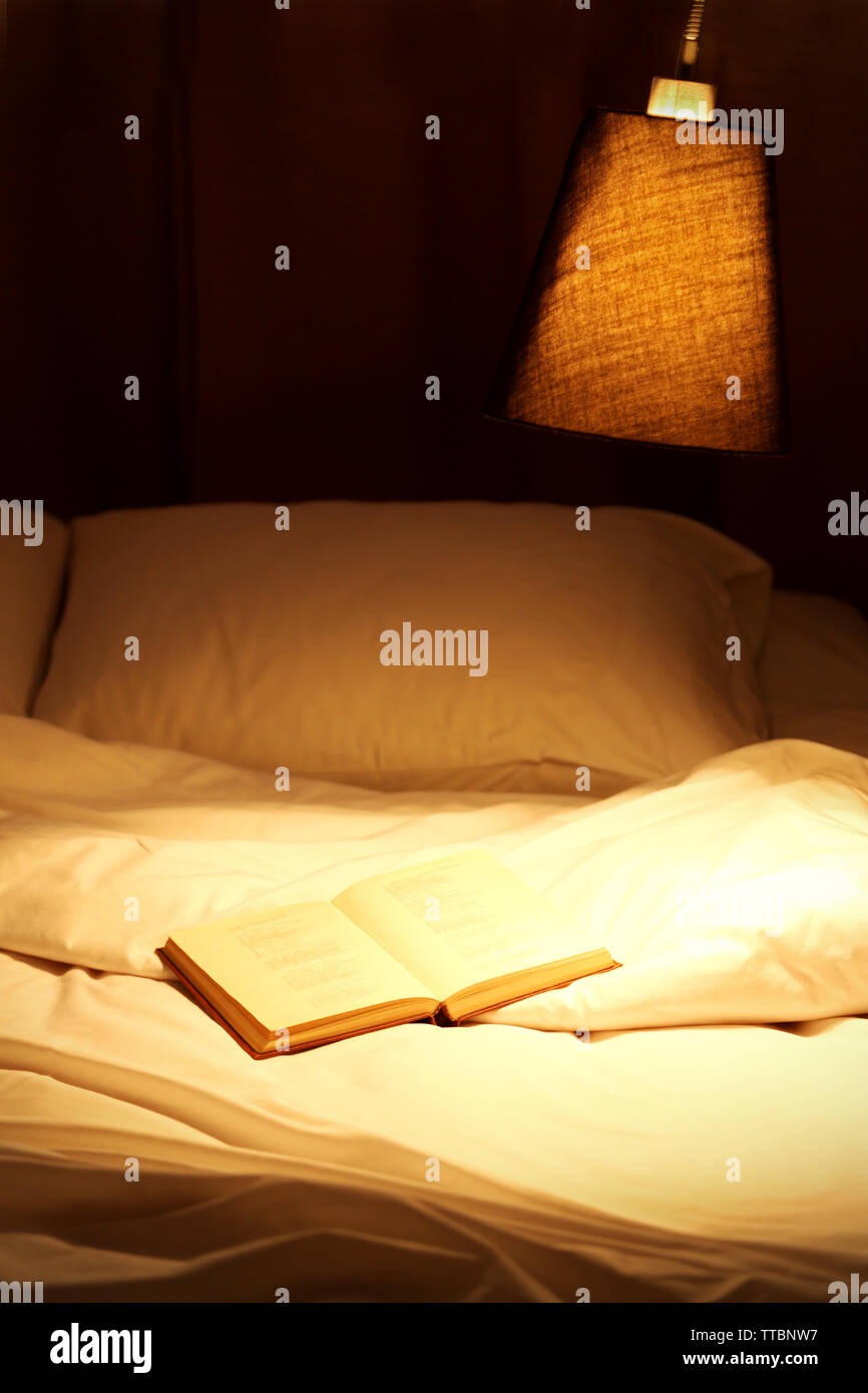 Open book on bad close-up Stock Photo - Alamy