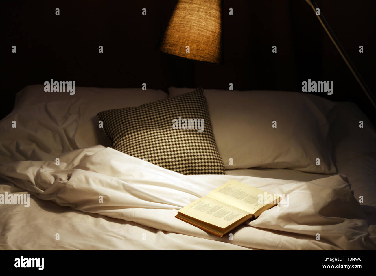 Open book laying down hi-res stock photography and images - Alamy