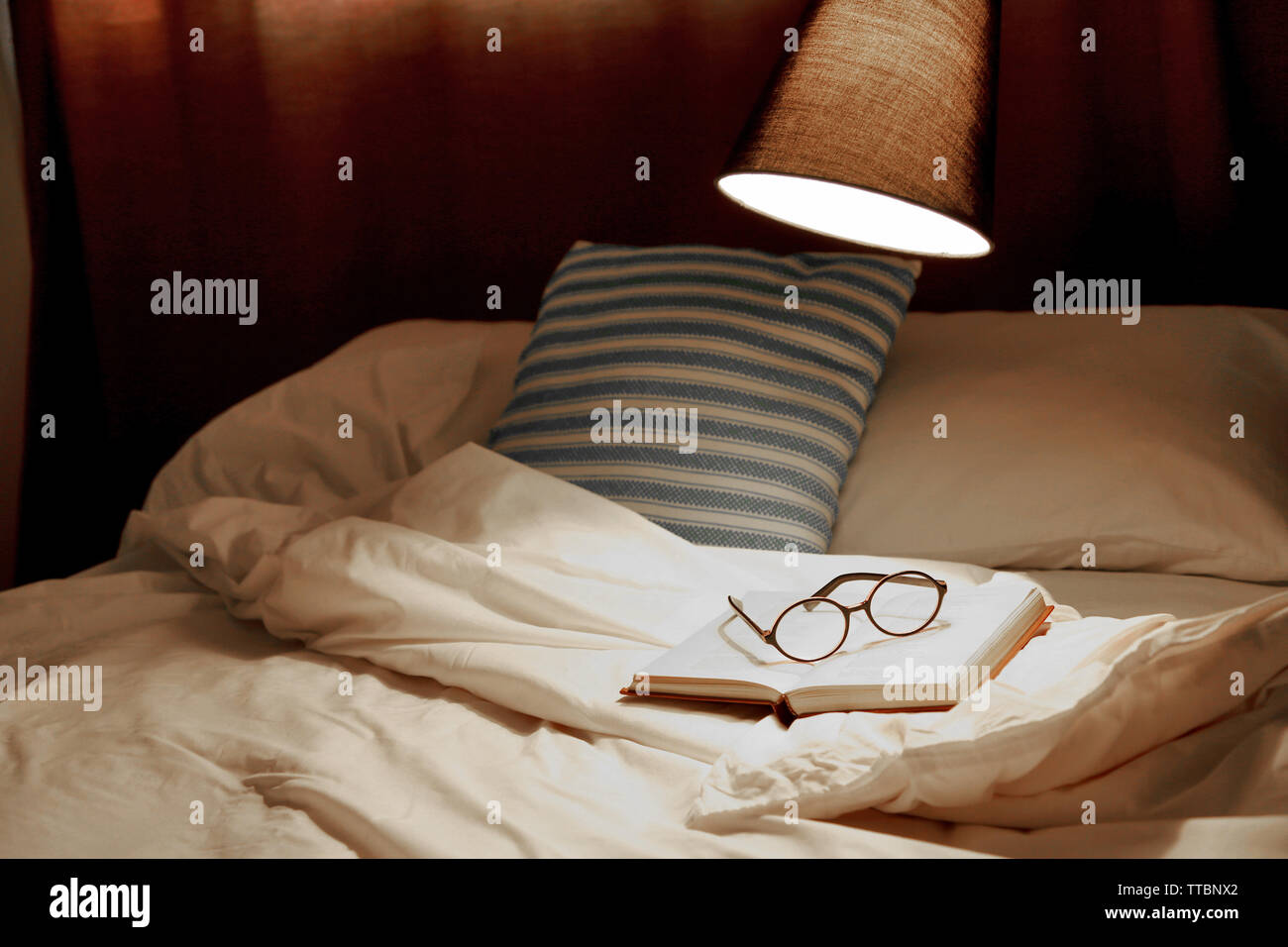 Open book on bad close-up Stock Photo - Alamy