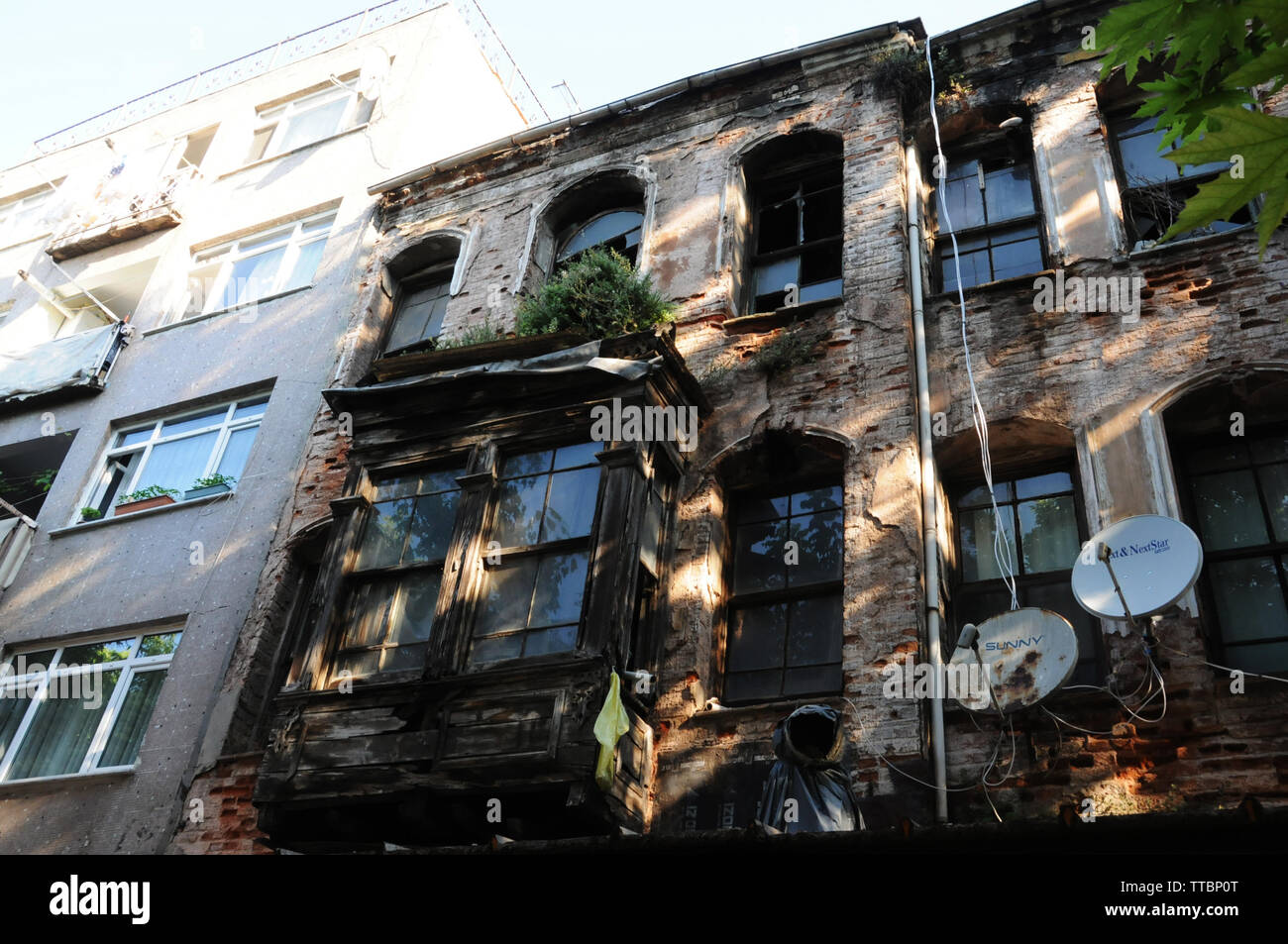 Buildings in a state of disrepair, Sultanahmet, Istanbul, Turkey Stock ...