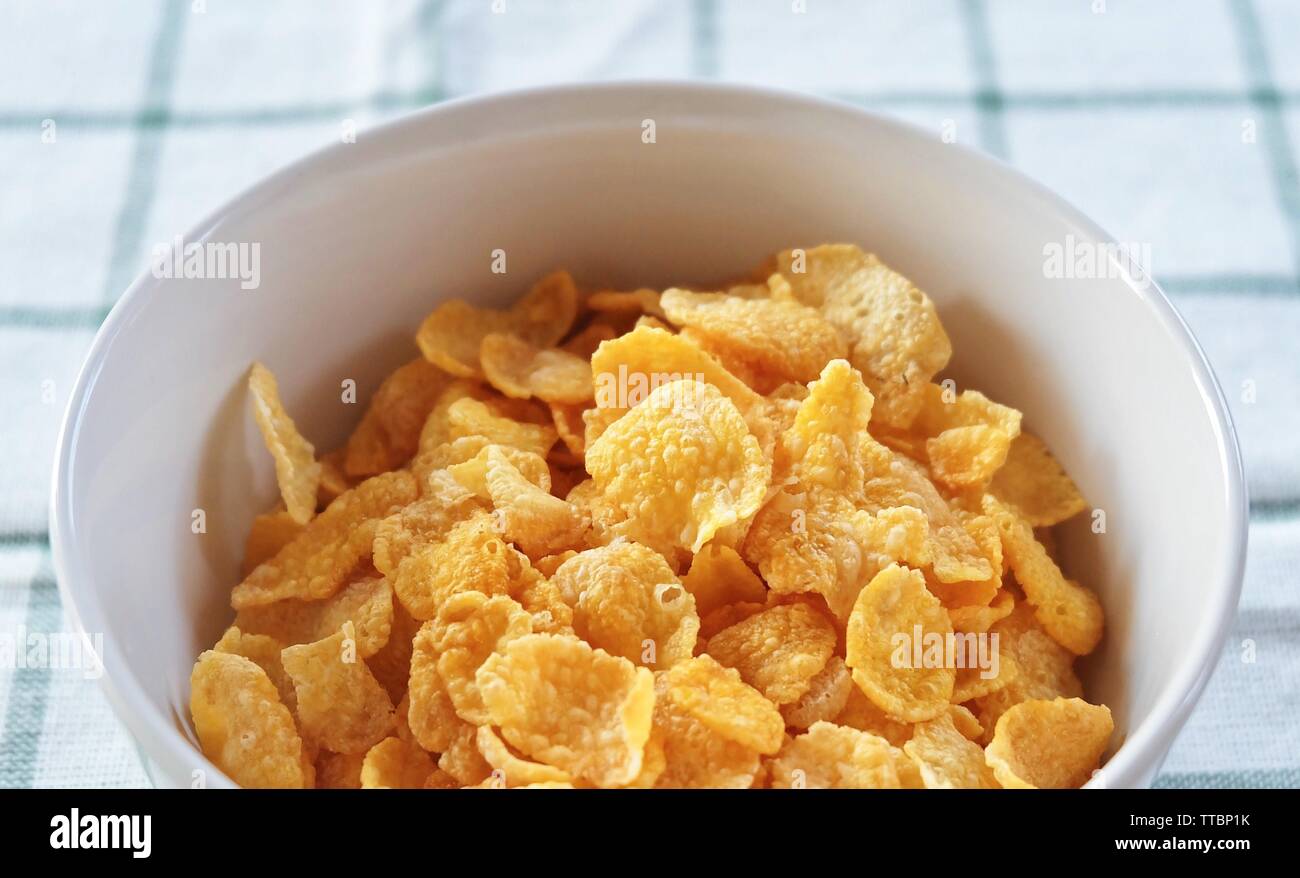 Delicious Cereal Conflake in A Bowl, A Breakfast Cereal Made by ...