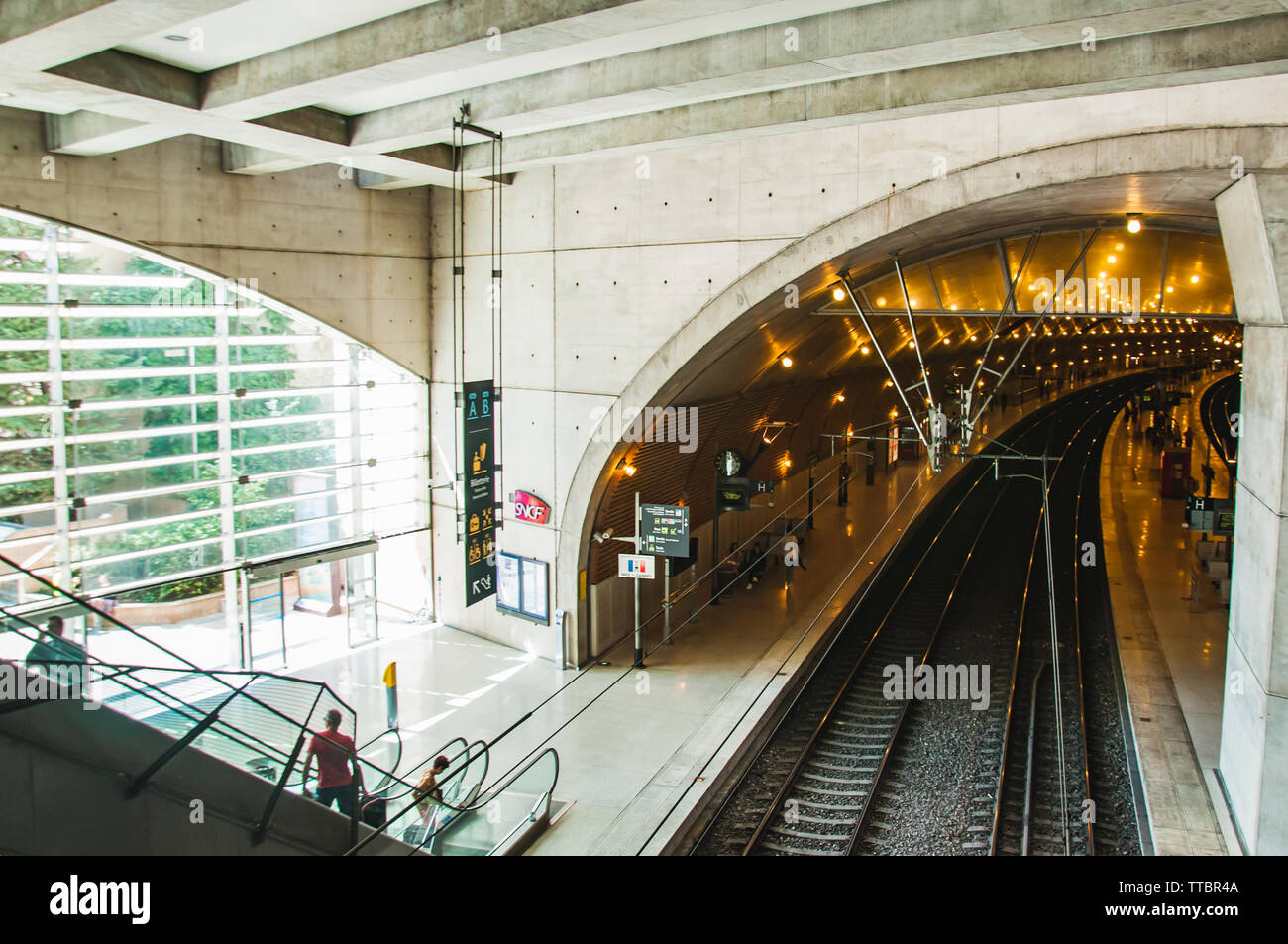 Monaco train station Stock Photo - Alamy