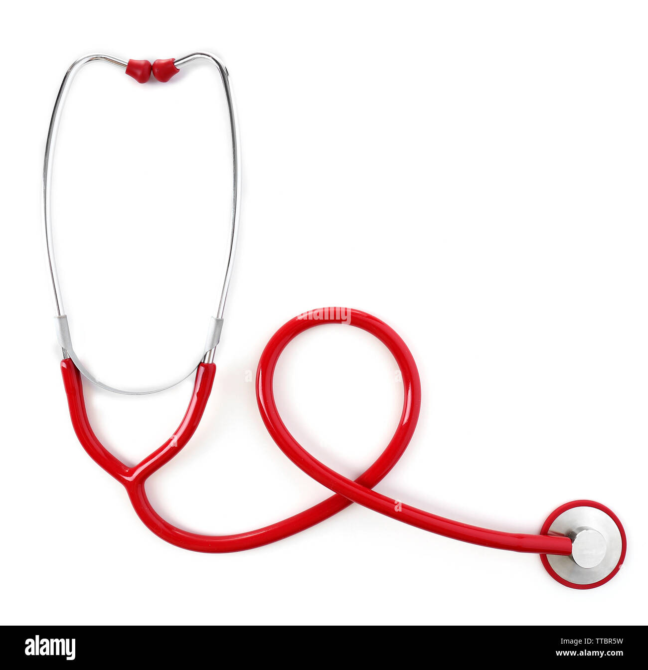 Medical stethoscope isolated on white Stock Photo - Alamy