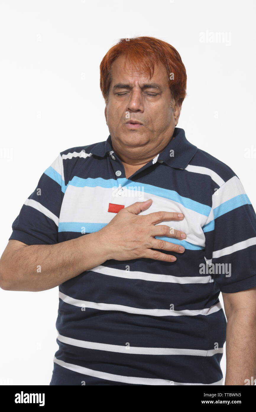 Overweight person suffering chest hi-res stock photography and images ...