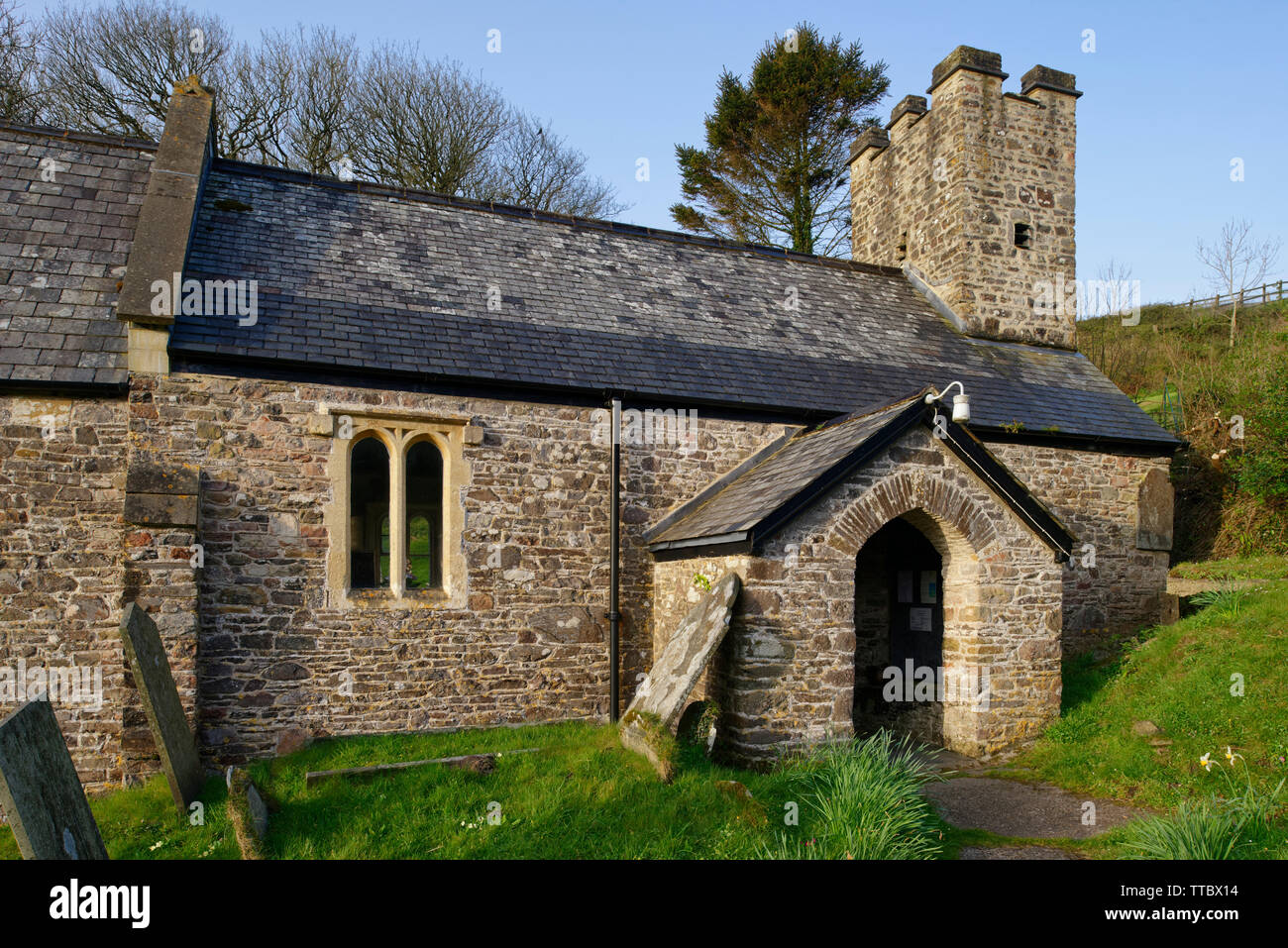 Trentishoe church hi-res stock photography and images - Alamy