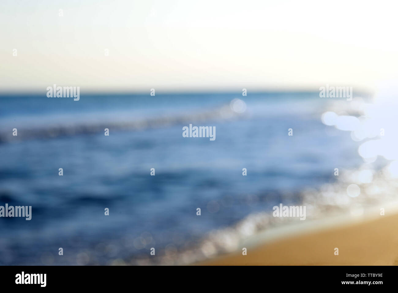 Blurred sea background Stock Photo - Alamy