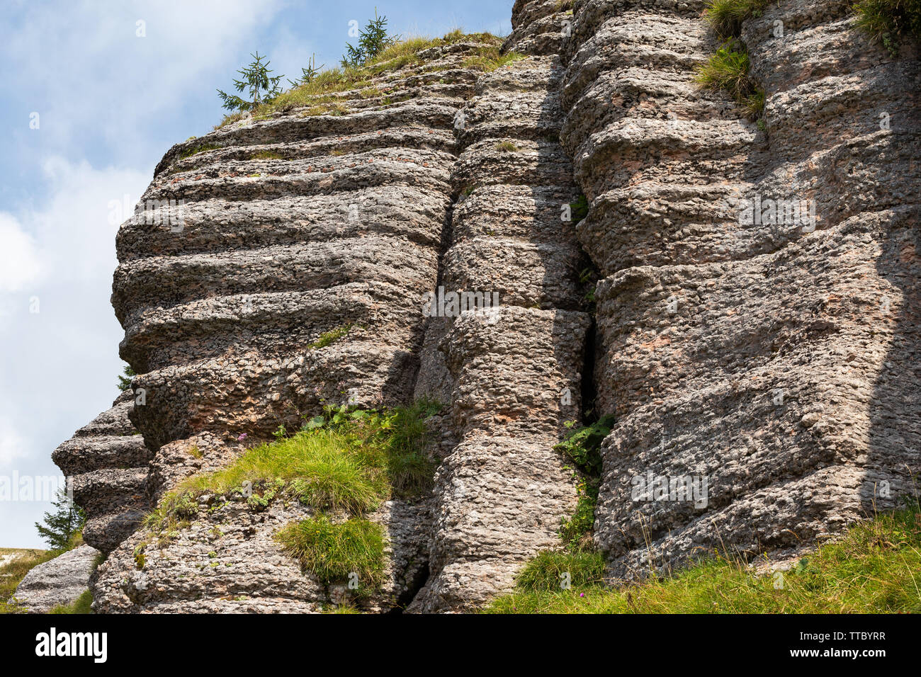 "Città di Roccia", geological features. Asiago mountain plateau. Veneto ...