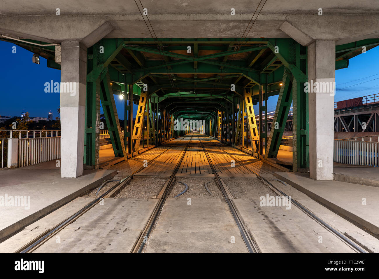 Tramway rail track hi-res stock photography and images - Alamy