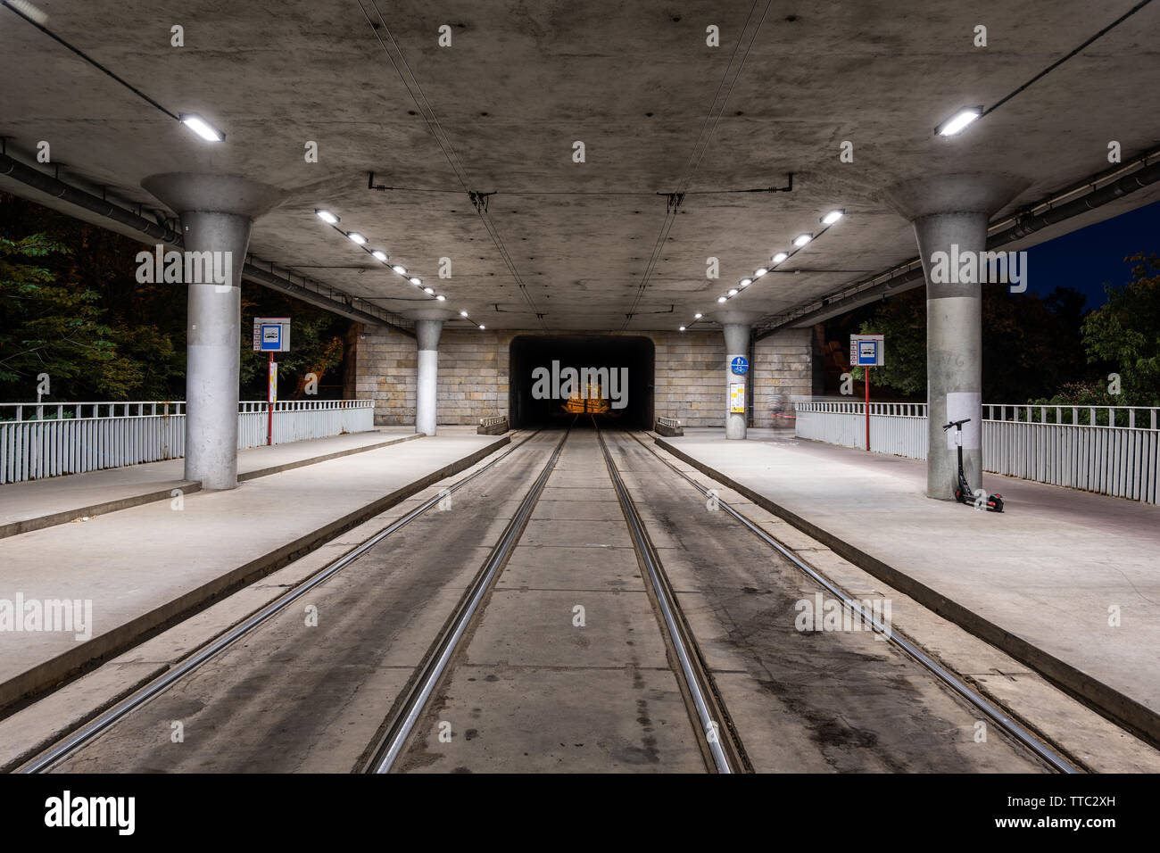 Tram tram tramway rails hi-res stock photography and images - Alamy