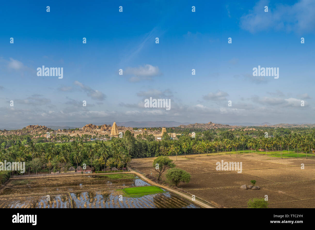 India karnataka hampi view vijayanagara hi-res stock photography and ...