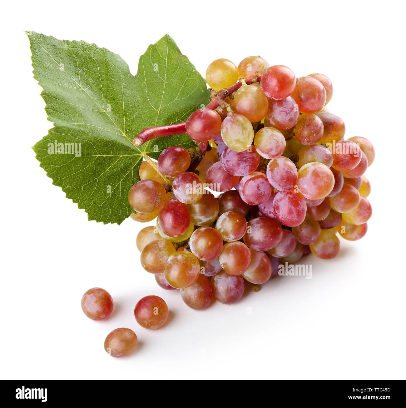 Bunch of sweet red grape isolated on white Stock Photo - Alamy