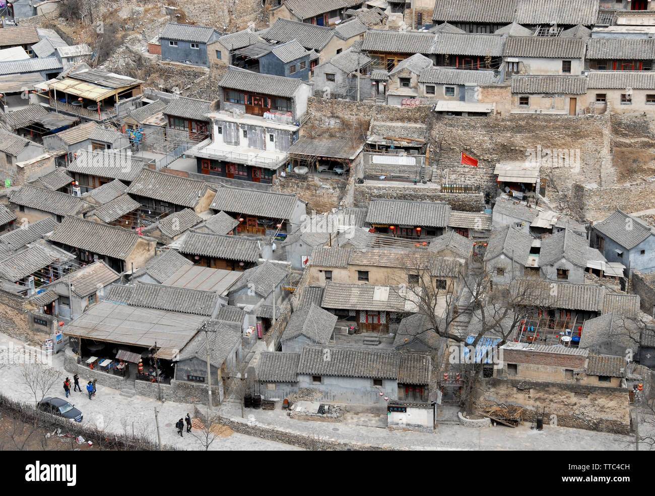 Old chinese village painting hi-res stock photography and images - Alamy