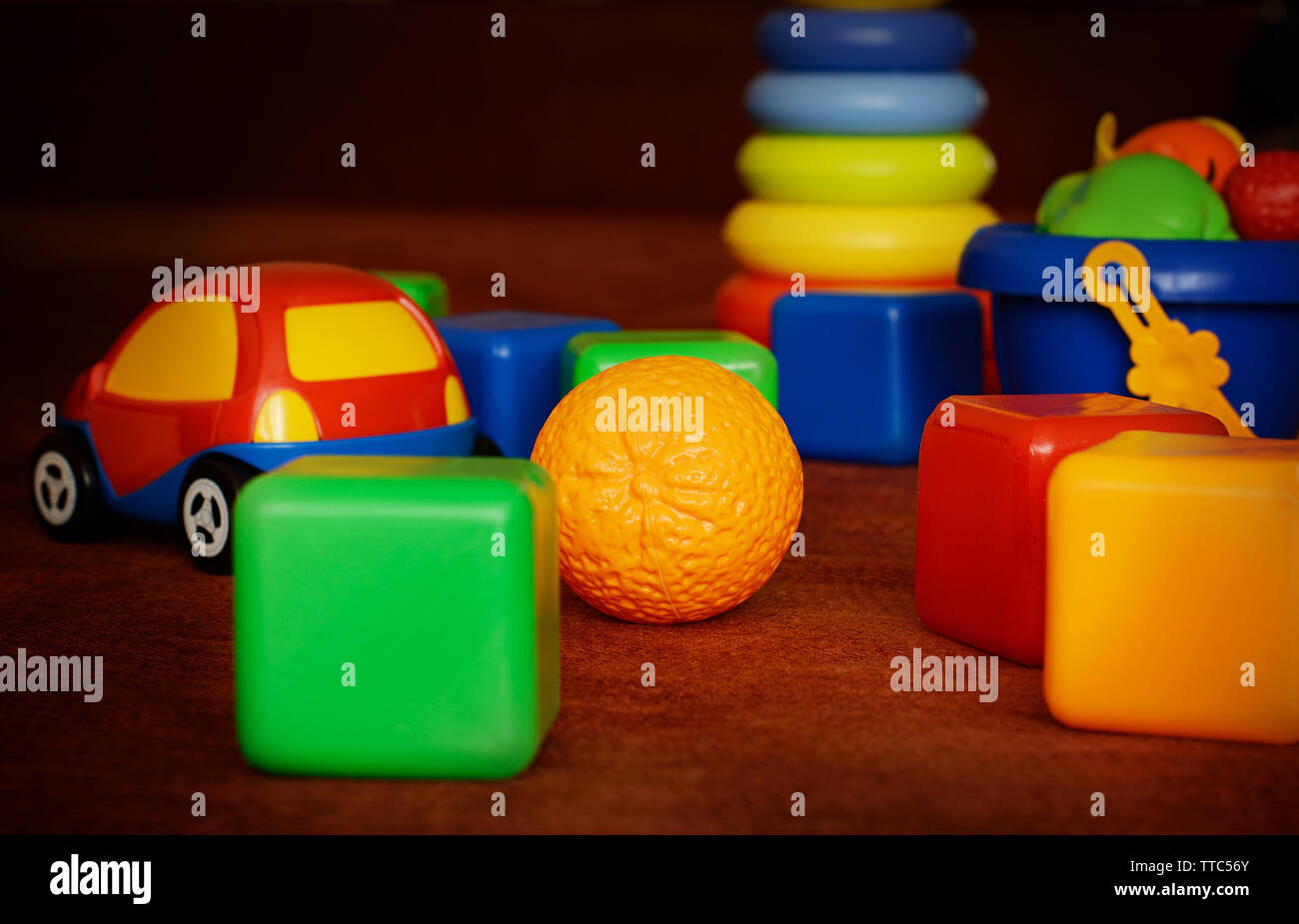 Childrens plastic toy pyramid hi-res stock photography and images - Alamy