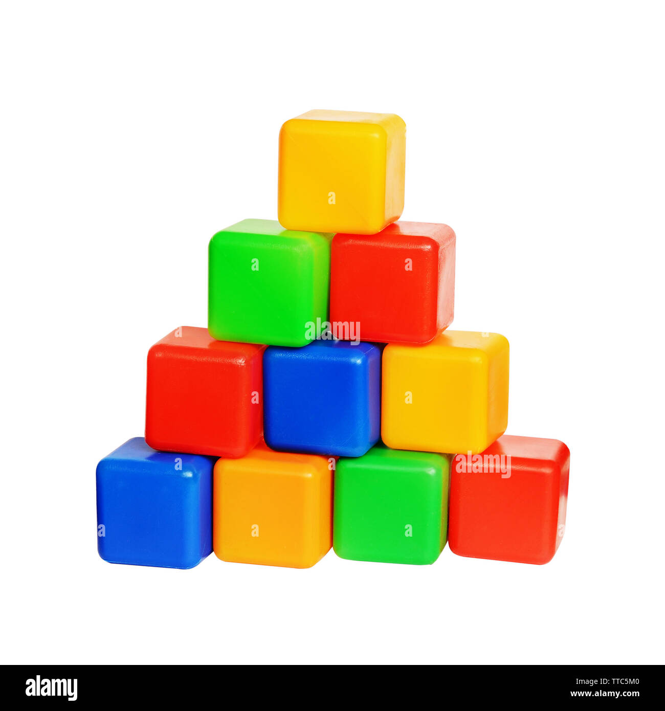 Children's toys cubes isolated on a white background Stock Photo - Alamy