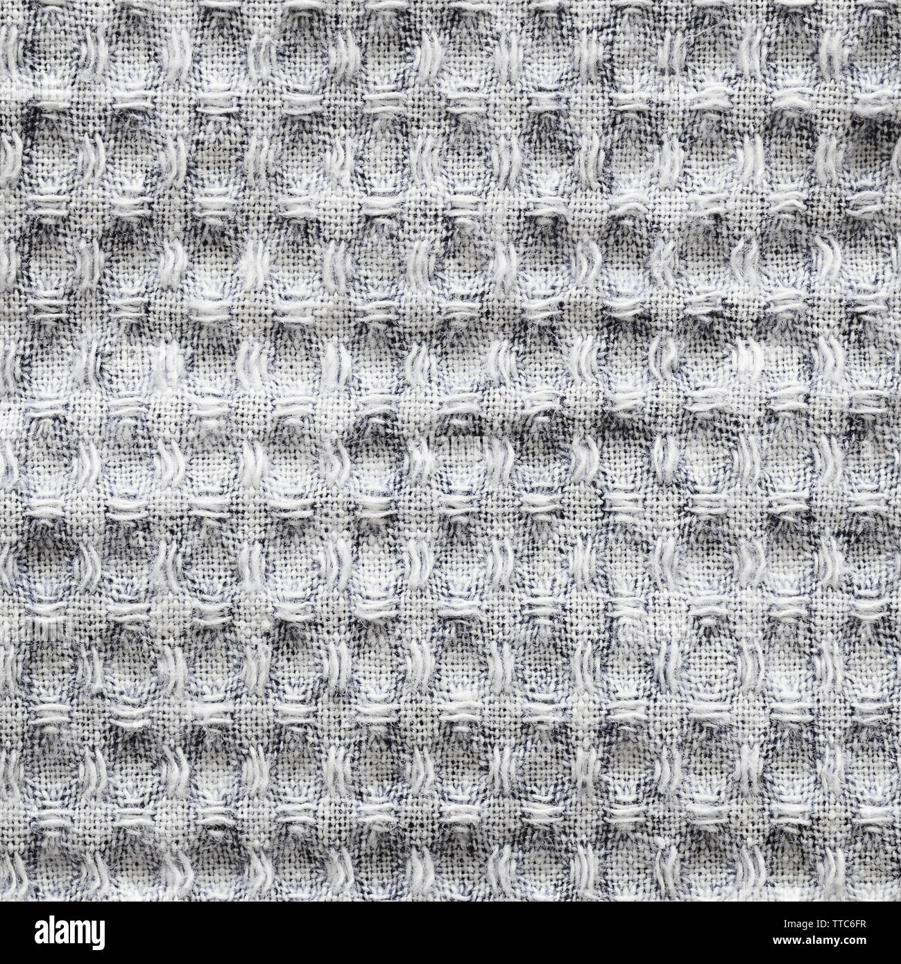 Closeup of gray checkered fabric for background Stock Photo - Alamy