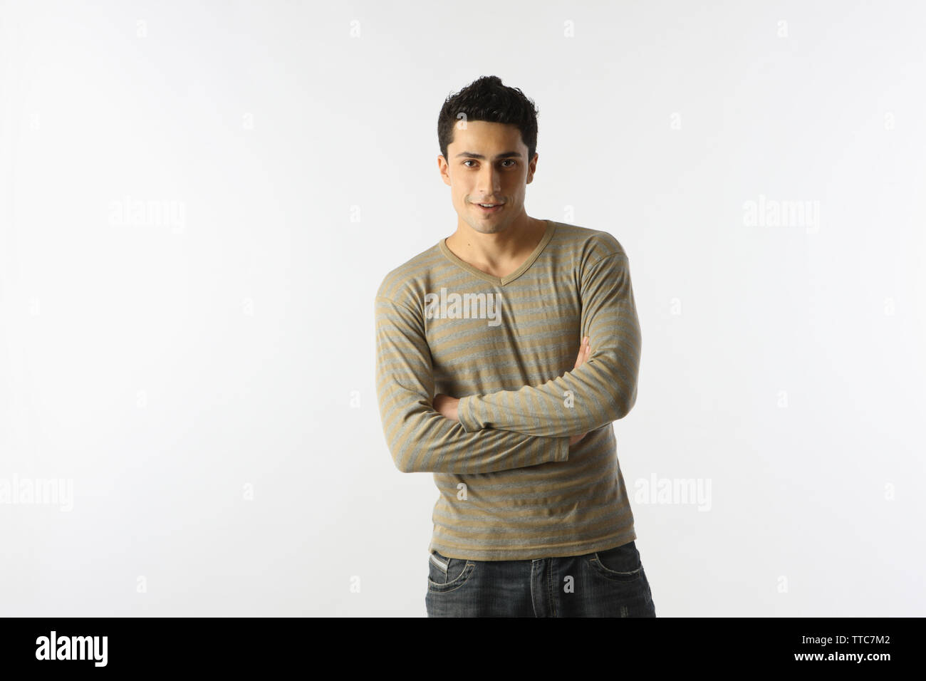 Portrait of a man with arms crossed Stock Photo - Alamy