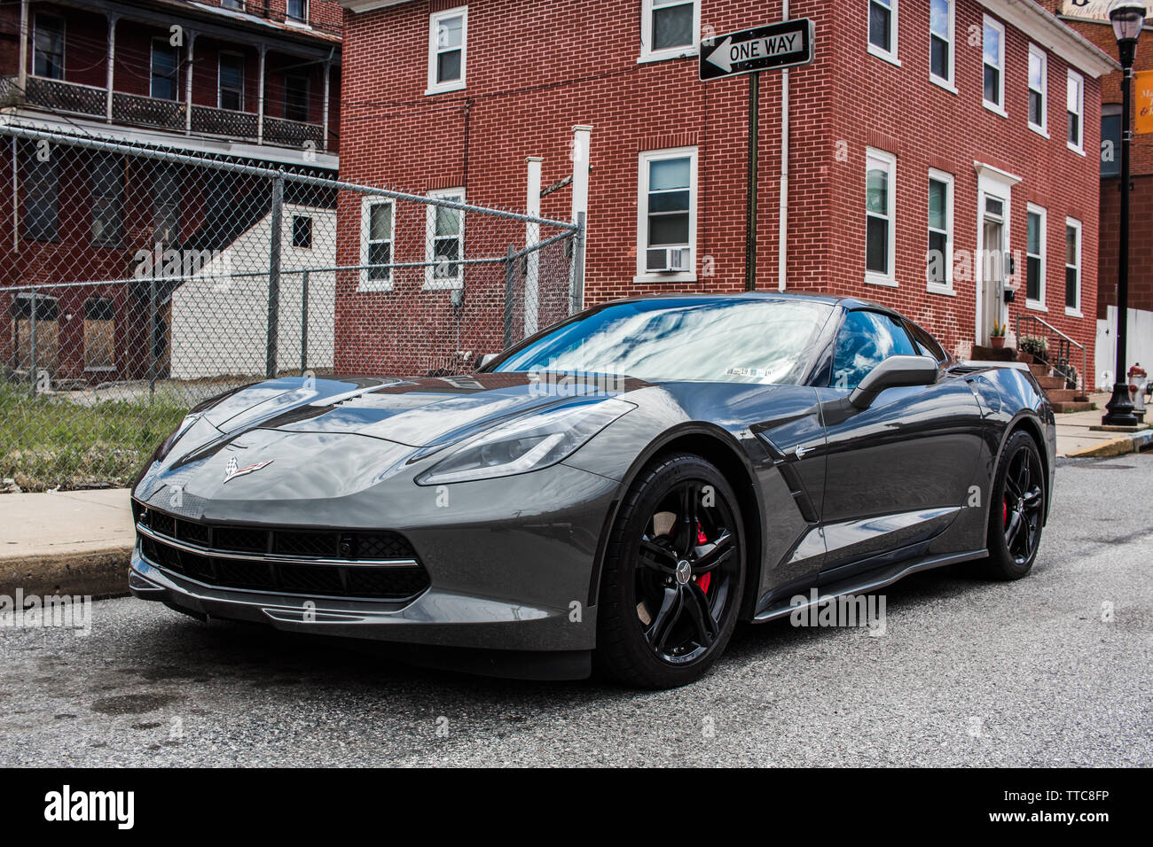 Corvette at a car show Stock Photo - Alamy