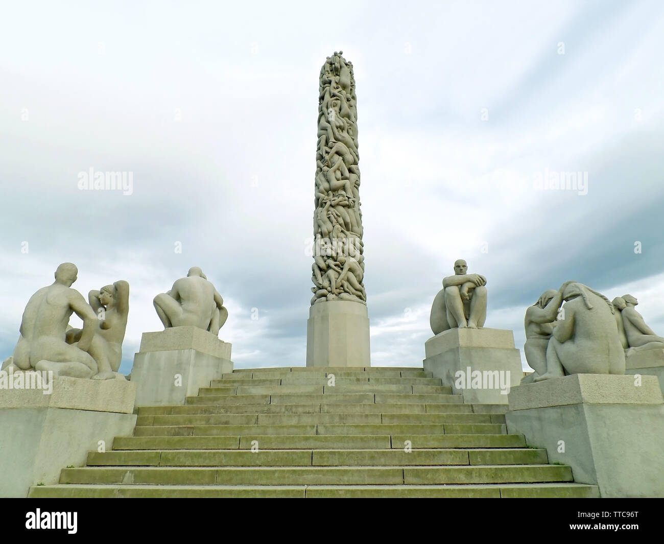 The Monolith, Vigeland Installation inside Frogner Park, Oslo, Norway ...