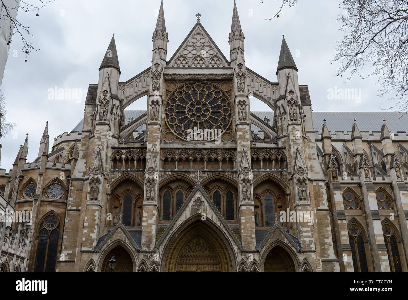 Detail of Westminster Abbey Stock Photo - Alamy
