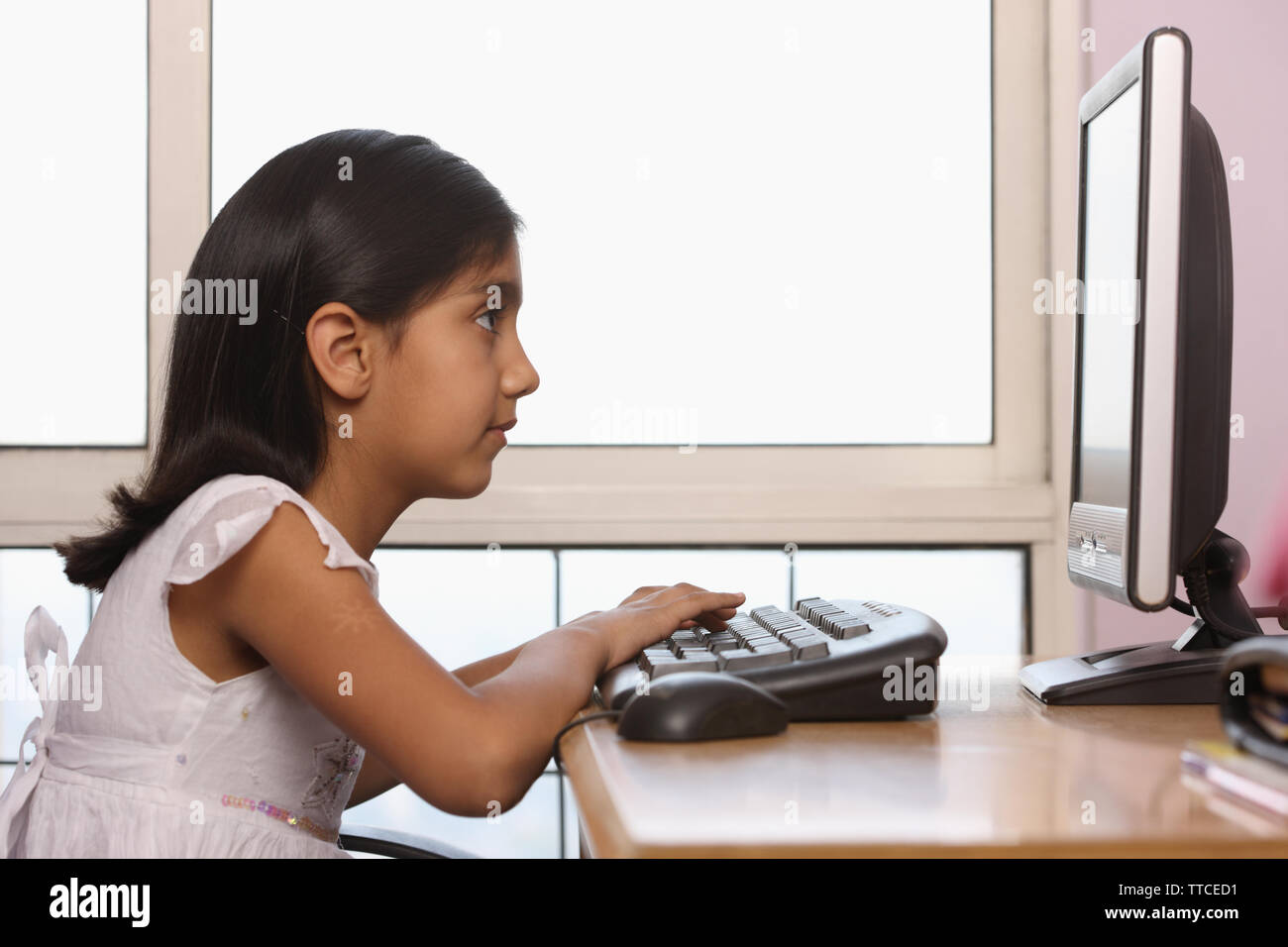 Indian Children Working On Computer High Resolution Stock Photography ...