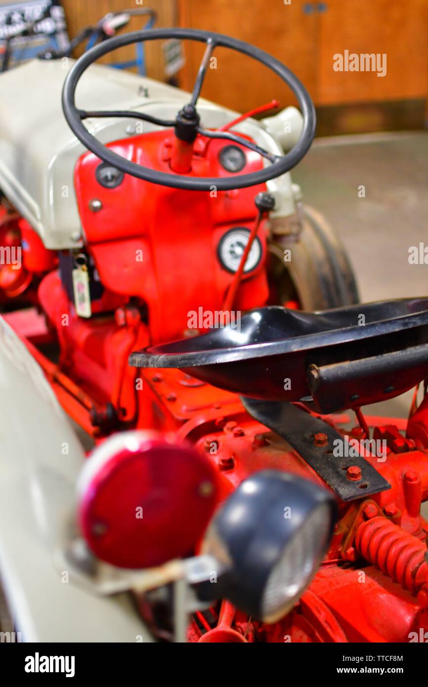 Vintage Ford tractor on display in a hardware store Stock Photo - Alamy