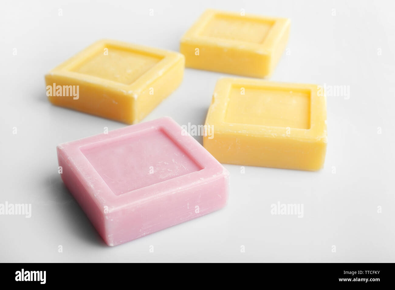 Yellow square soap bar hi-res stock photography and images - Alamy