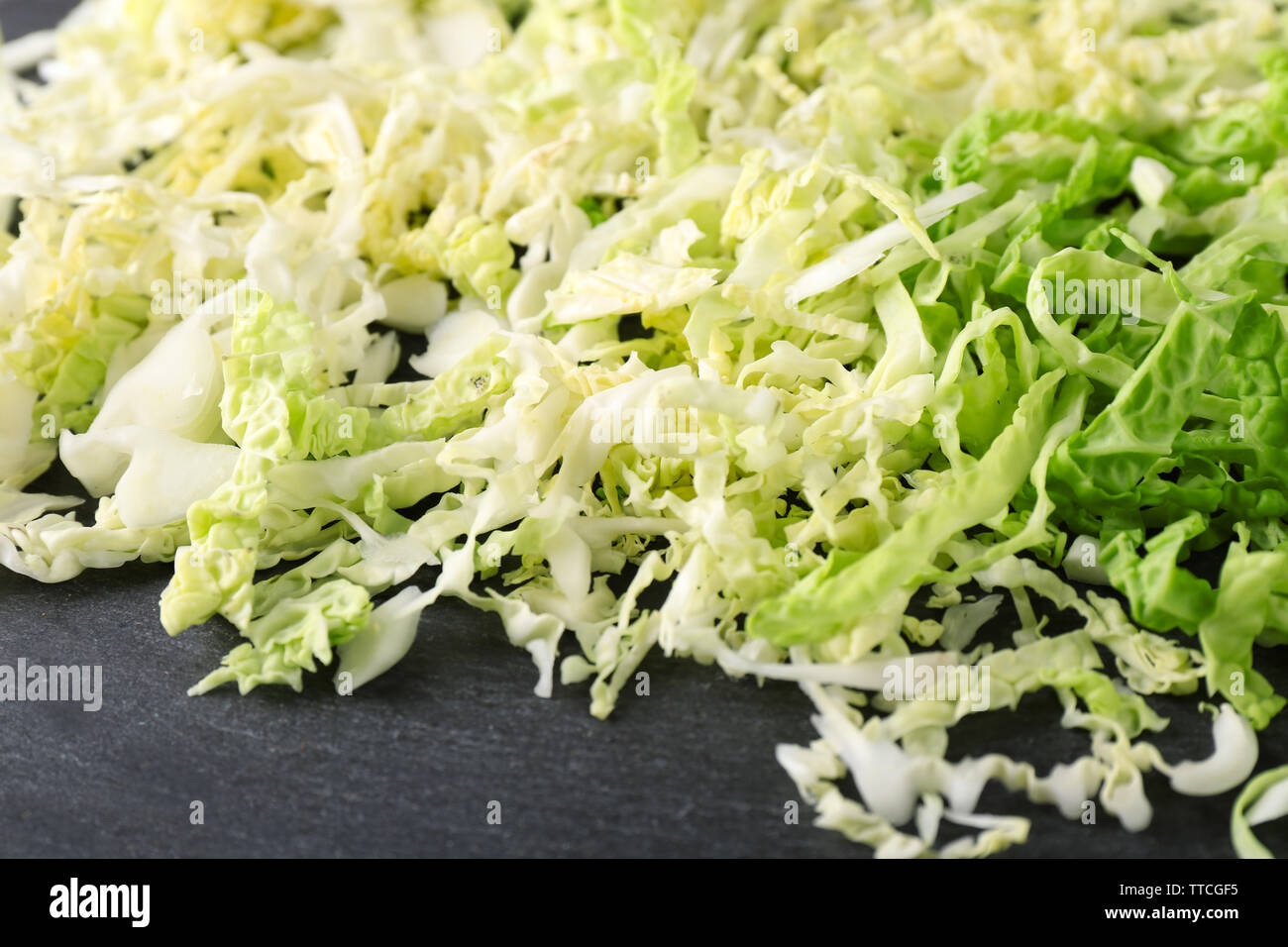 Cut savoy cabbage closeup Stock Photo - Alamy