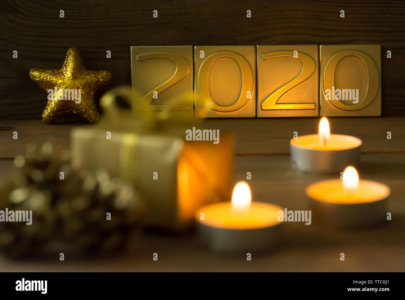 2020 new year greeting card hi-res stock photography and images - Alamy