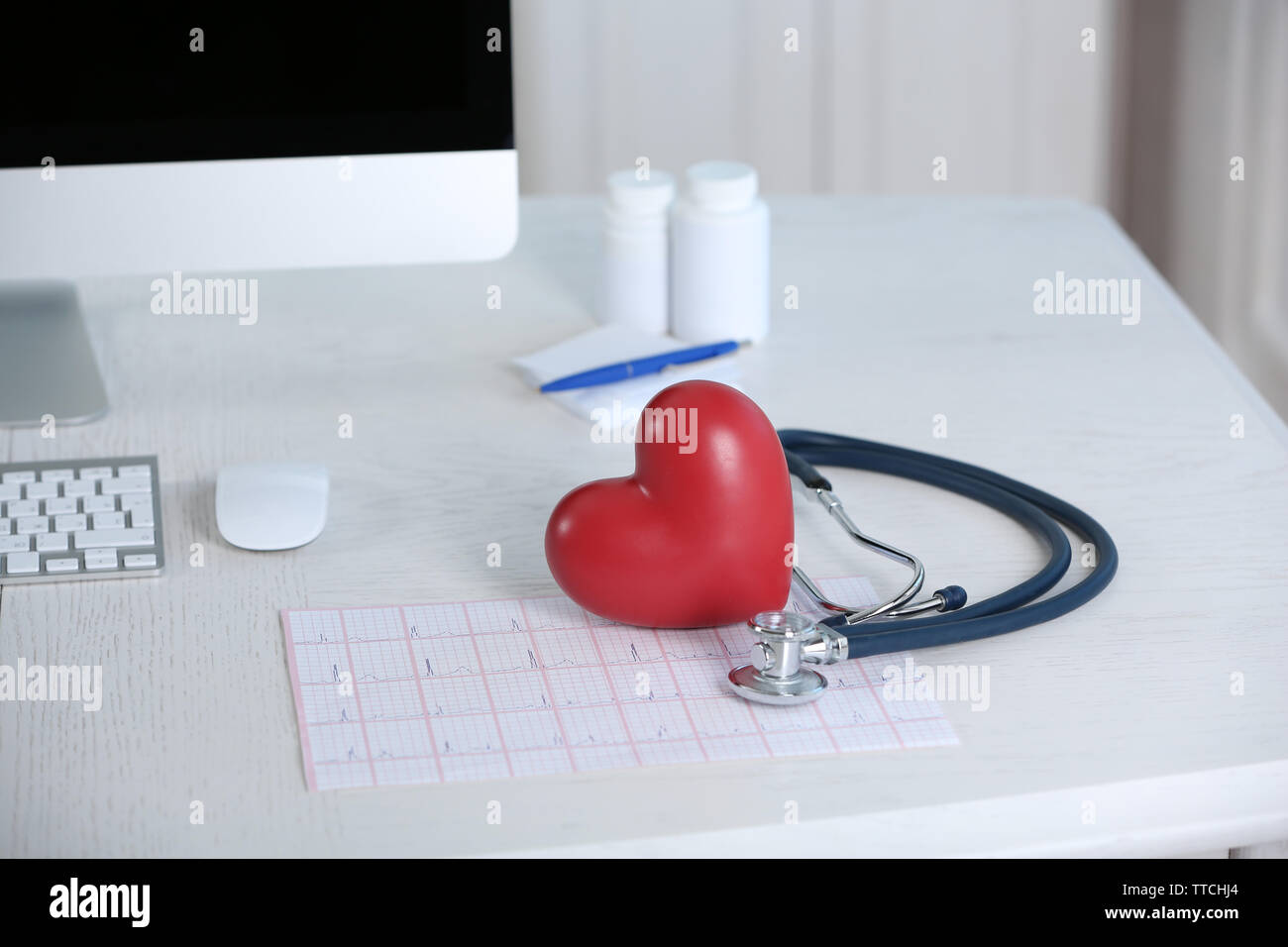 Doctor workplace in office Stock Photo - Alamy
