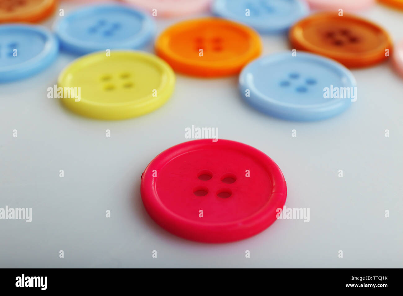 Colorful buttons, close up Stock Photo - Alamy