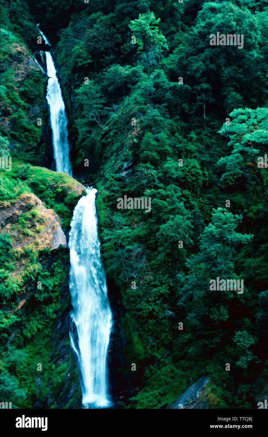 Waterfall at Kodari,Nepal Stock Photo - Alamy