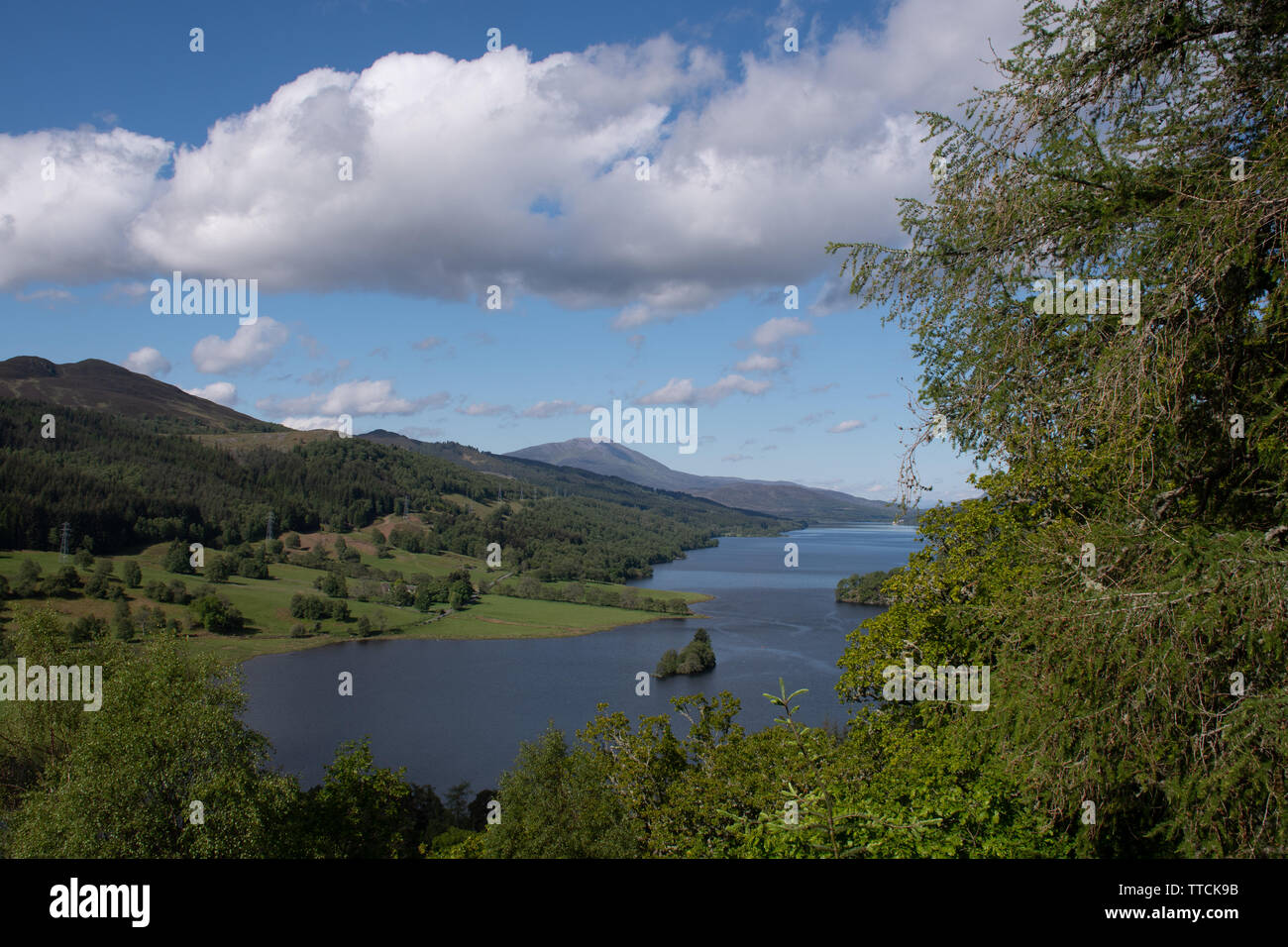 Scottish Loch from above Stock Photo - Alamy