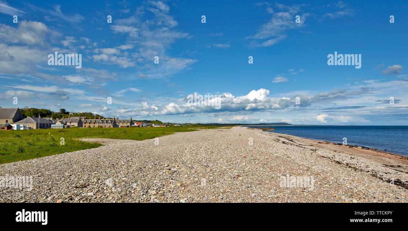 PORTGORDON MORAY SCOTLAND VILLAGE HOUSES OVERLOOKING THE EXTENSIVE ...