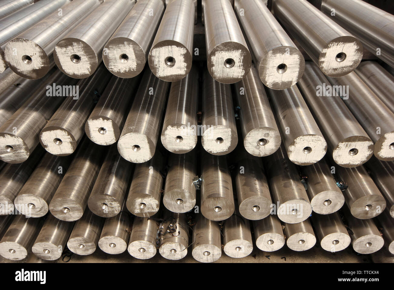 Steel profile pipe Stock Photo - Alamy