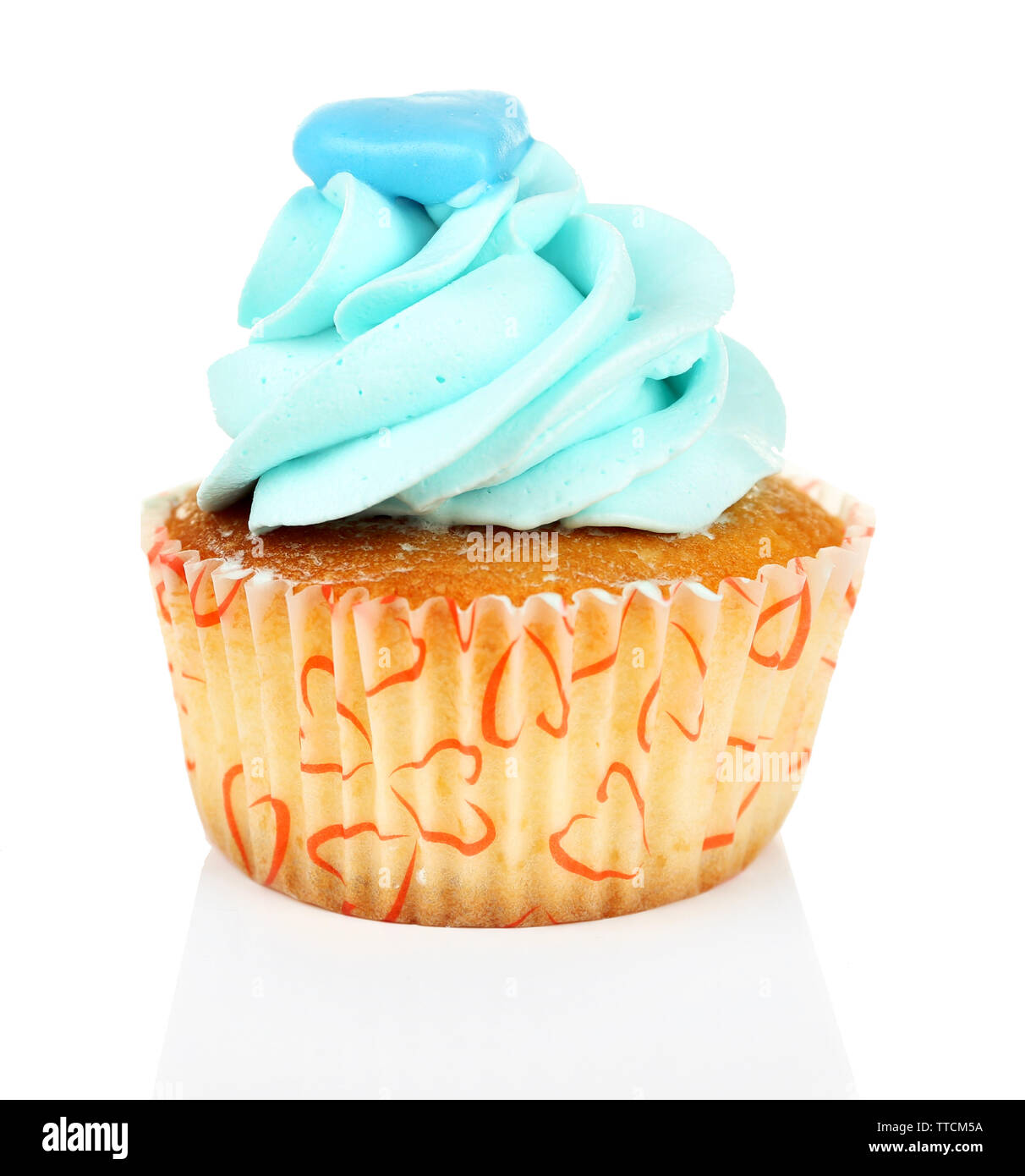 Tasty cupcake isolated on white background Stock Photo - Alamy